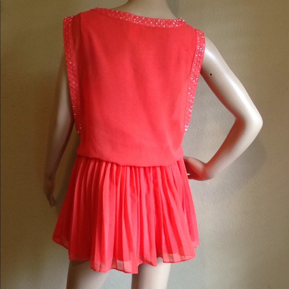 Moon Collection | Dresses | Moon Collection Coral Beaded Dress | Poshmark